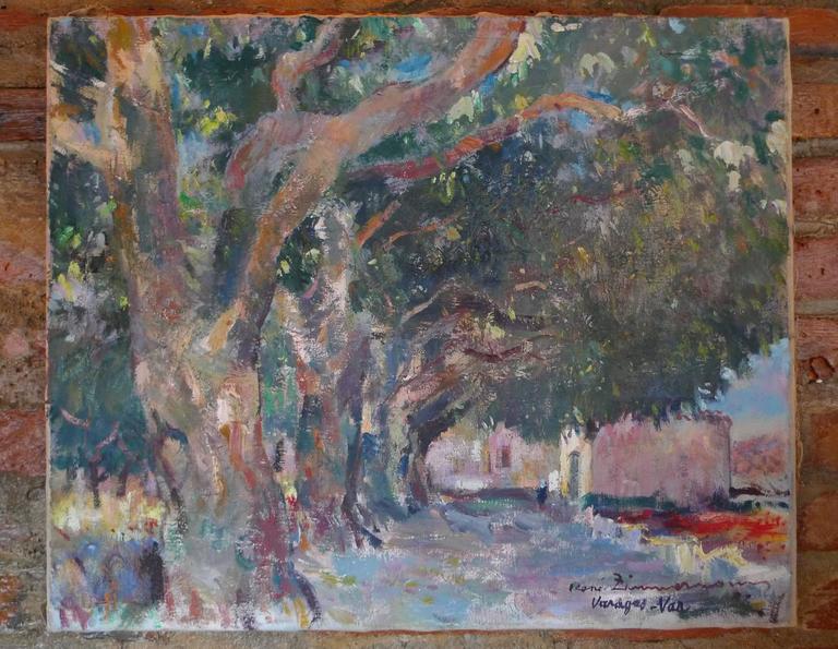René Zimmermann Landscape Painting, "Varages Var" at 1stDibs