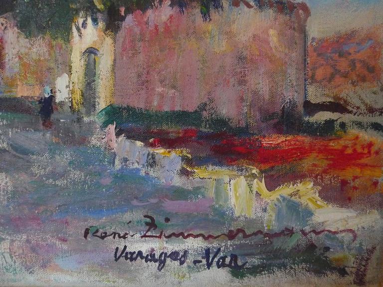 René Zimmermann Landscape Painting, "Varages Var" at 1stDibs