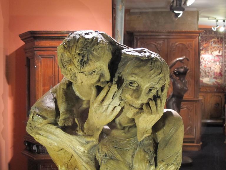 Unique Stoneware Sculpture by France Siptrott For Sale at 1stDibs