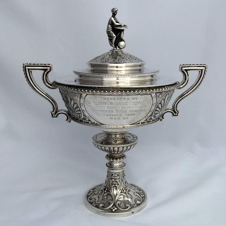 Neoclassical Victorian English Horse Racing Cup Crafted for Colonial ...