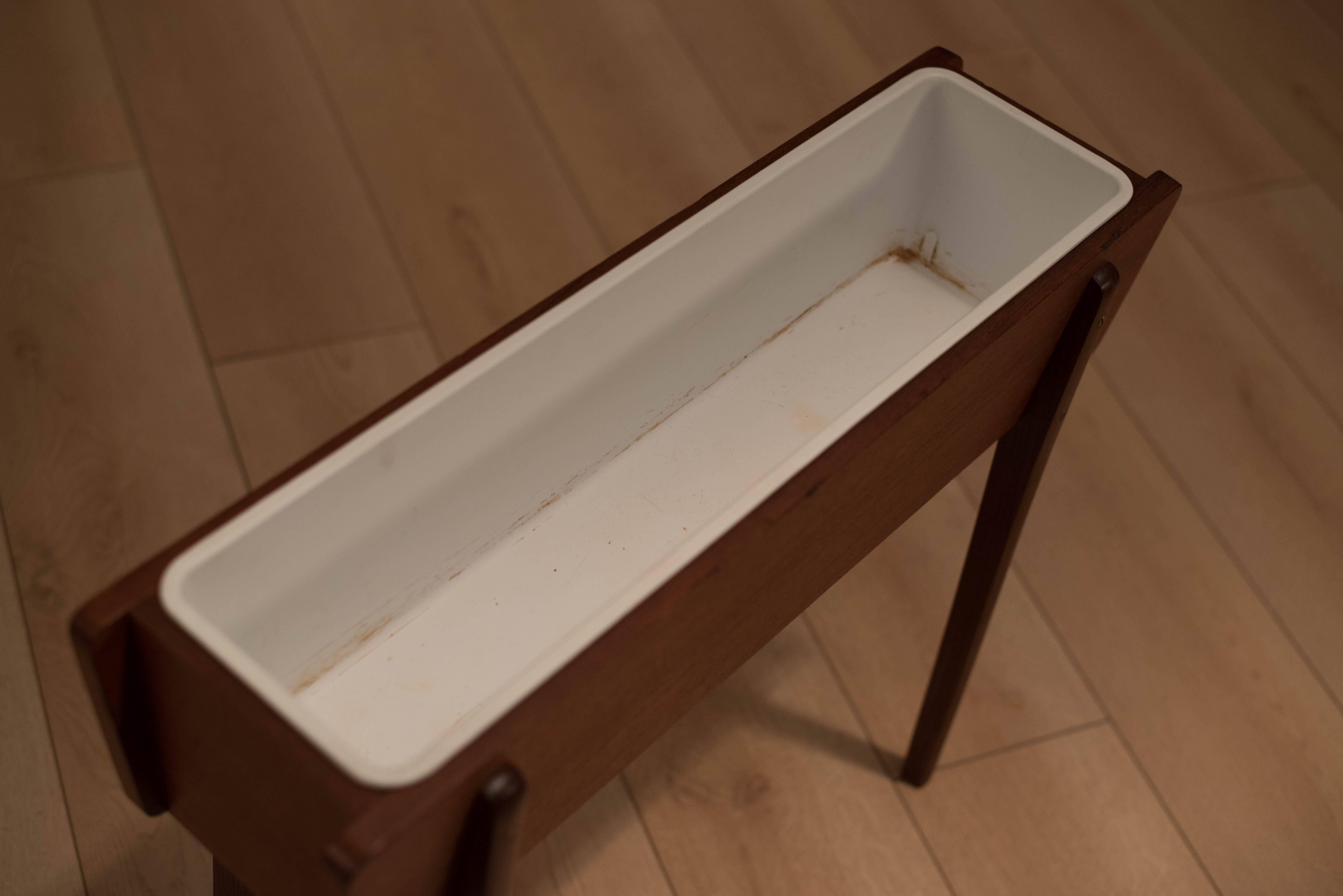 Vintage Danish Teak Planter at 1stDibs