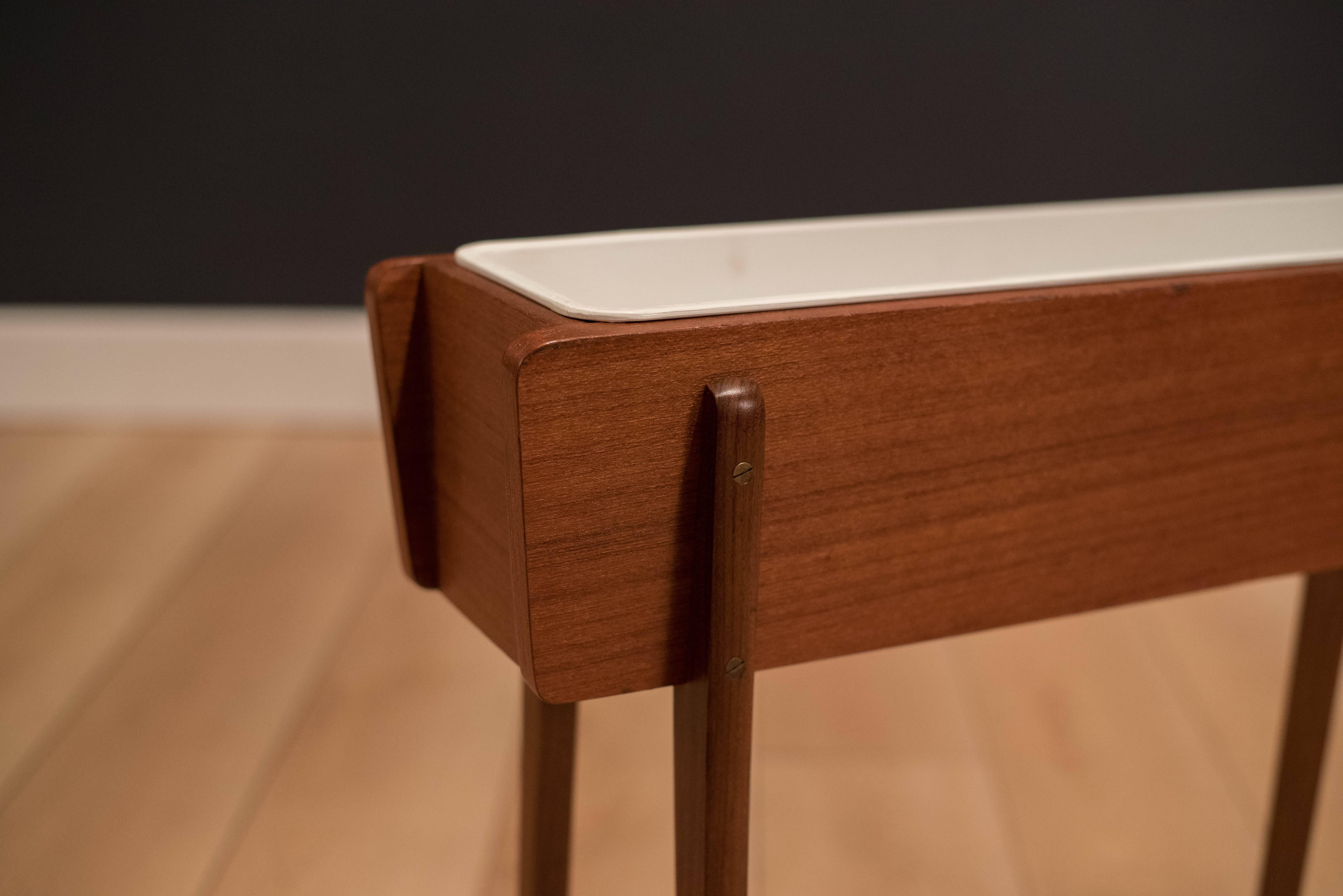 Vintage Danish Teak Planter at 1stDibs
