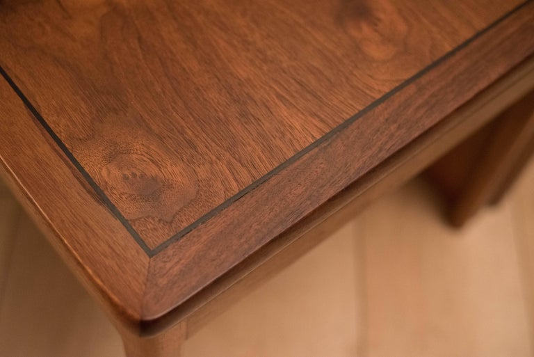 Mid Century Drexel Declaration Coffee Table with Nesting Stool Tables ...