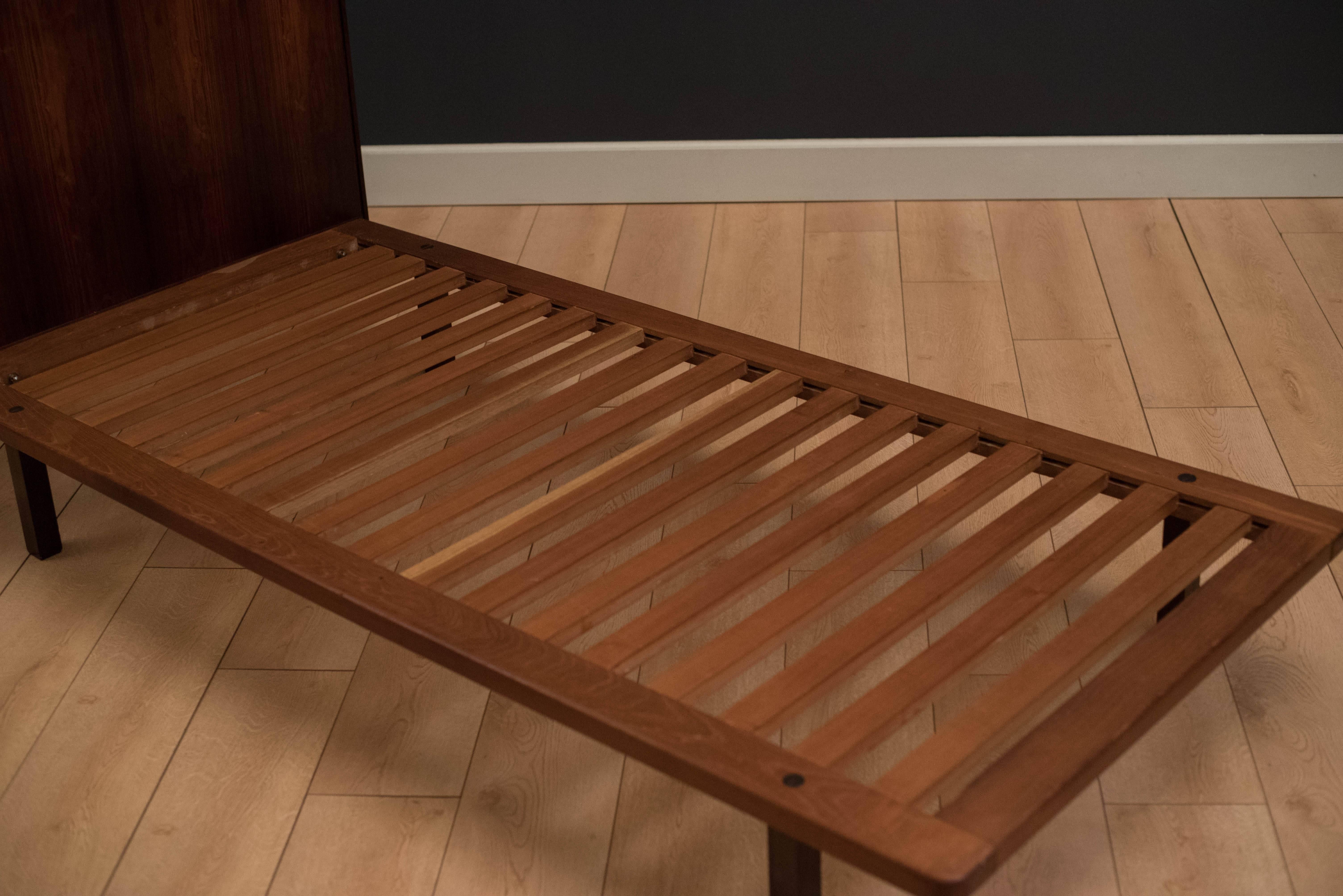 Vintage Brazilian Rosewood Twin Bed Frame at 1stDibs | brazil bed frames