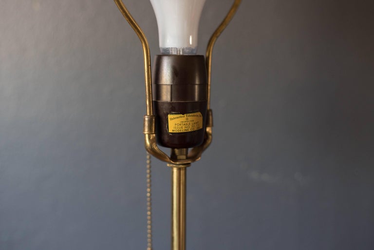 Sculptural Tall Mid Century Modeline Lamp at 1stDibs