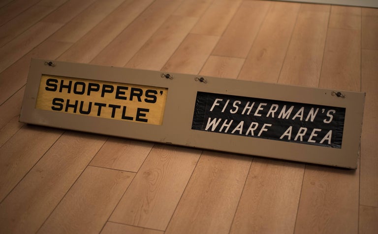 Vintage San Francisco Destination Bus Roll Sign at 1stDibs