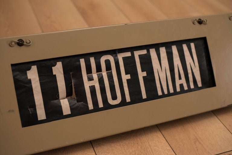 Vintage San Francisco Destination Bus Roll Sign at 1stDibs