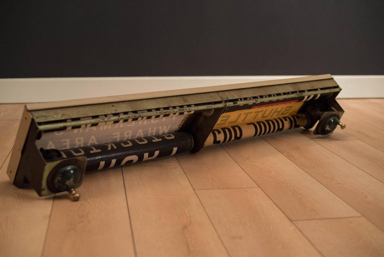 Vintage San Francisco Destination Bus Roll Sign at 1stDibs