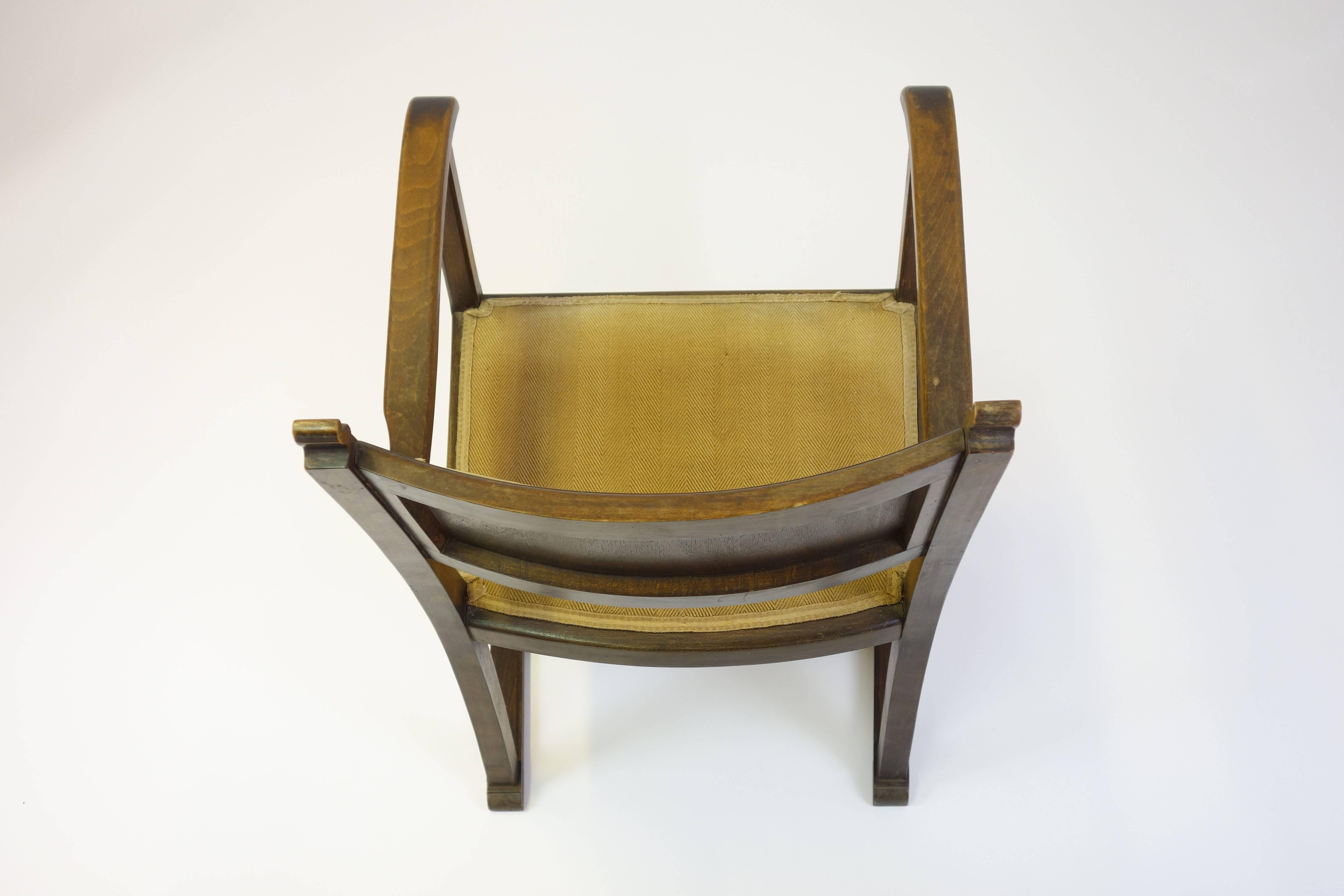 CHAIR “Kaminsessel” By Adolf Loos Created For The Wiener ...