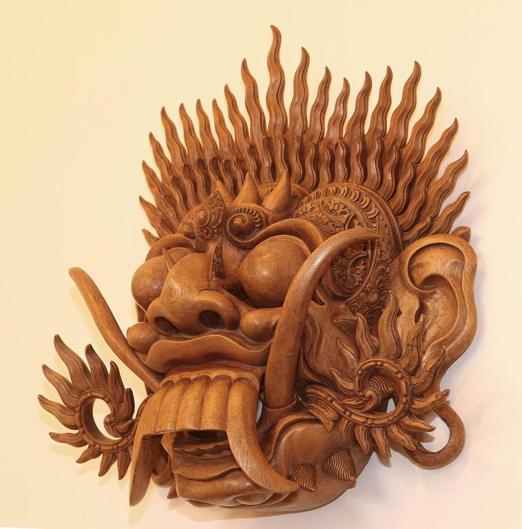 Finely Carved Bali Barong Mask at 1stDibs