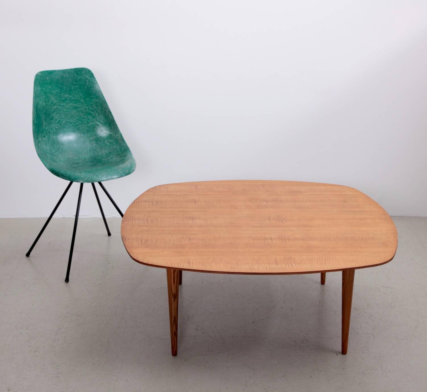 Rare Signed Coffee Table by André Simard for Meubles TV, 1950s For Sale ...