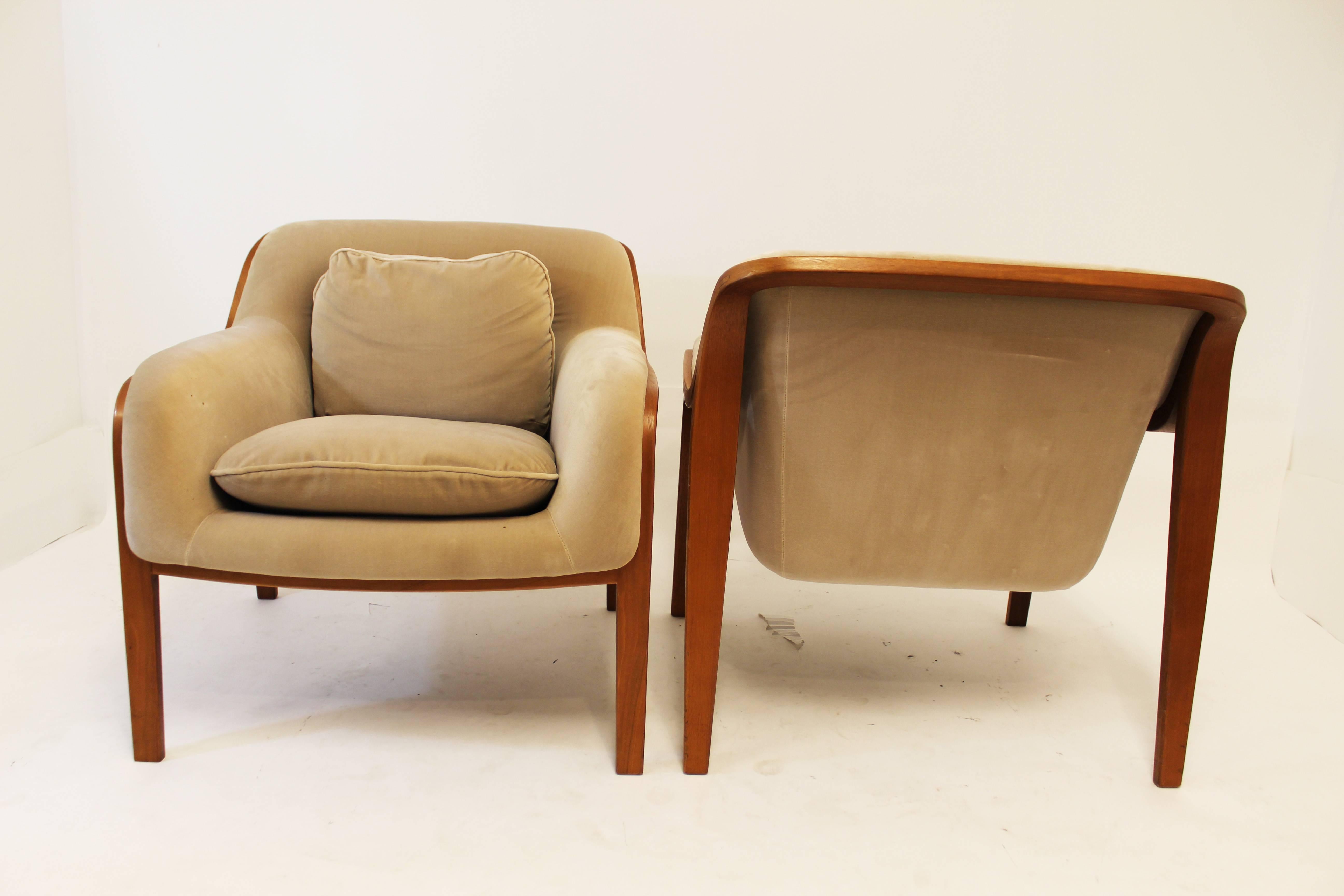 Pair of Knoll Lounge Chairs by Bill Stephens at 1stDibs