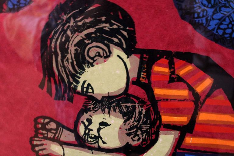 David Weidman Signed and Numbered Silk Screen "Walking" For Sale at 1stDibs