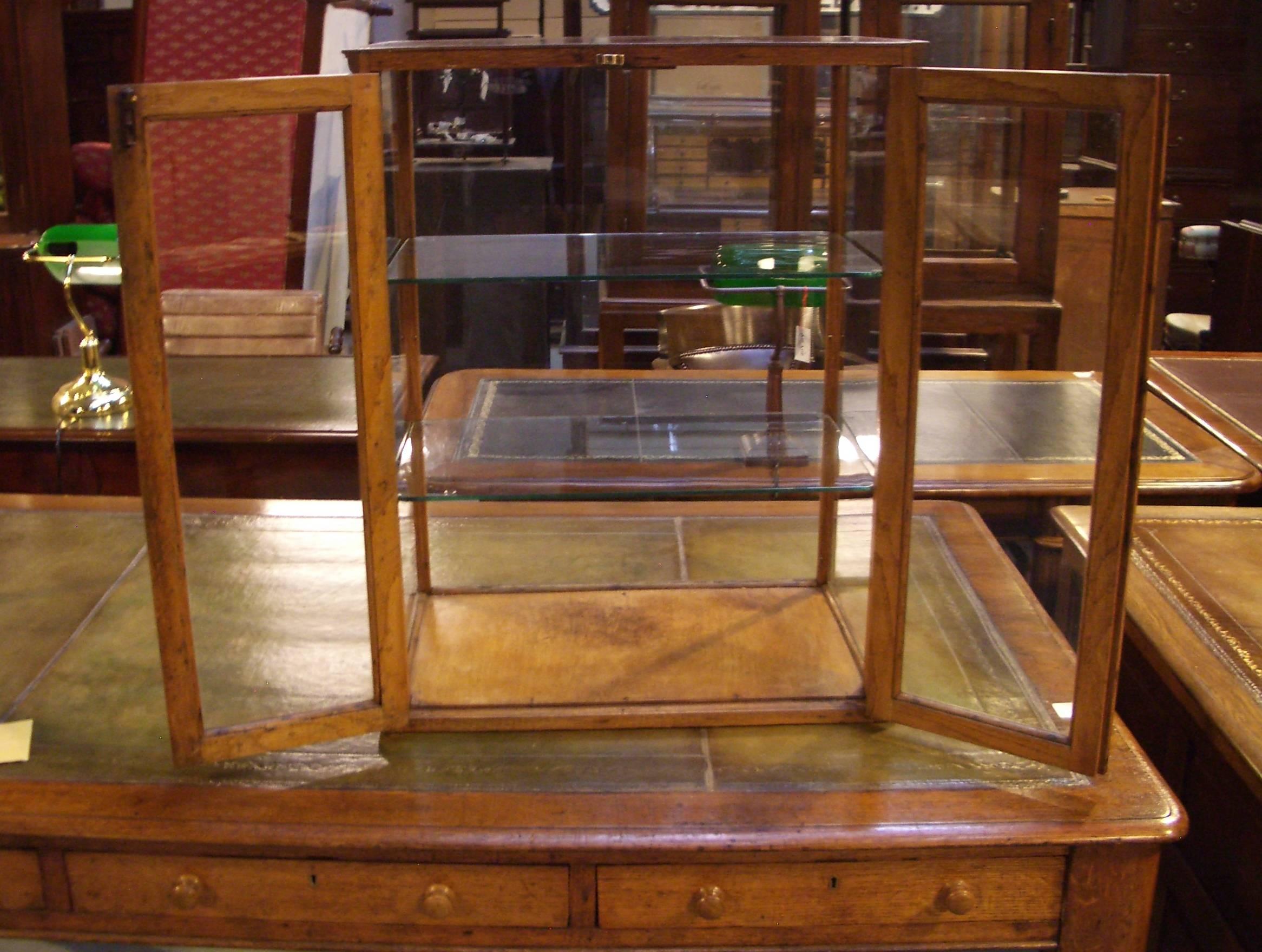 Small Oak Display Cabinet at 1stDibs | short glass cabinet, small oak ...