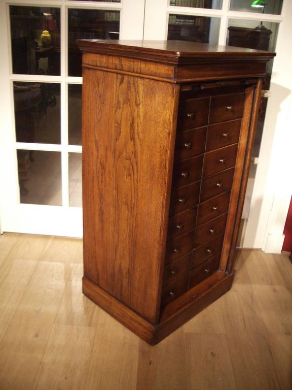 Beautiful Oak File Cabinet, in Perfect Condition at 1stDibs