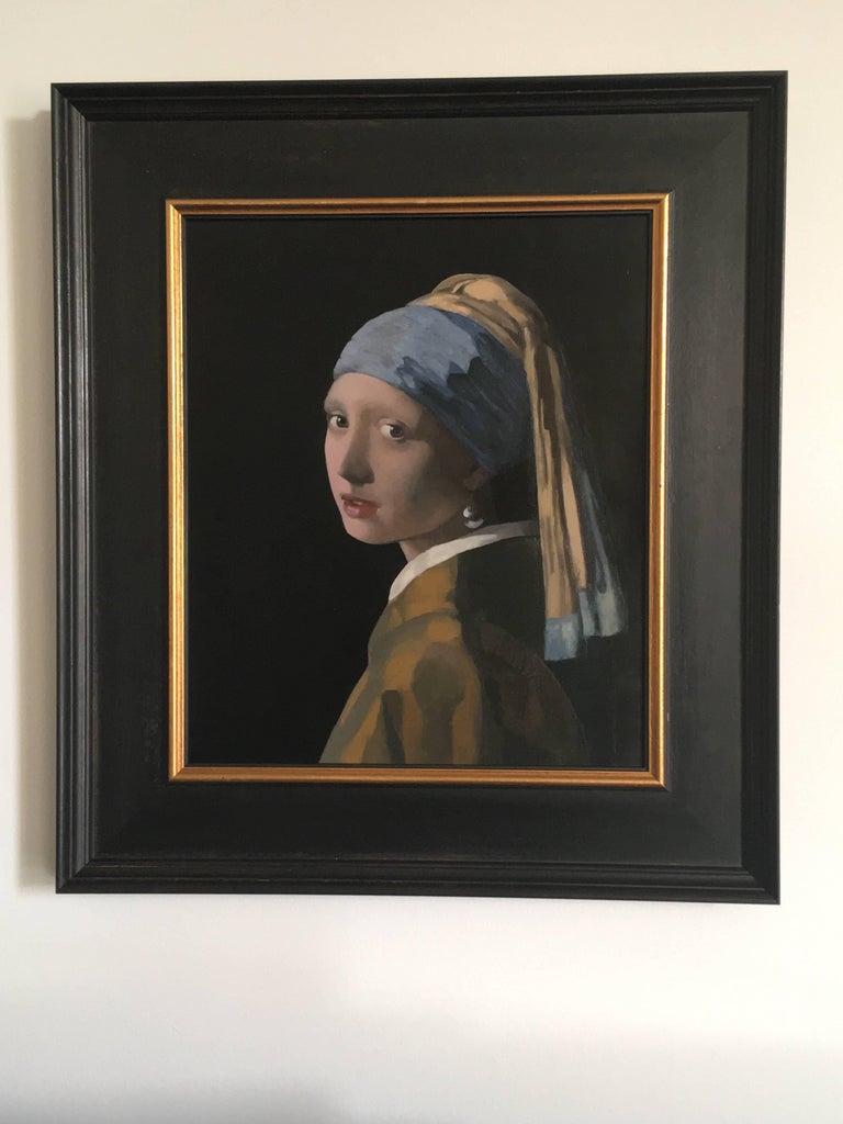 Fine Oil Reproduction of Vermeer's Masterpiece the Girl with the Pearl ...
