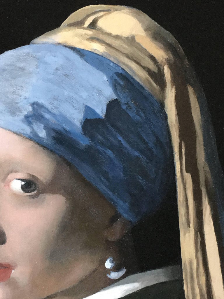 Fine Oil Reproduction of Vermeer's Masterpiece the Girl with the Pearl ...