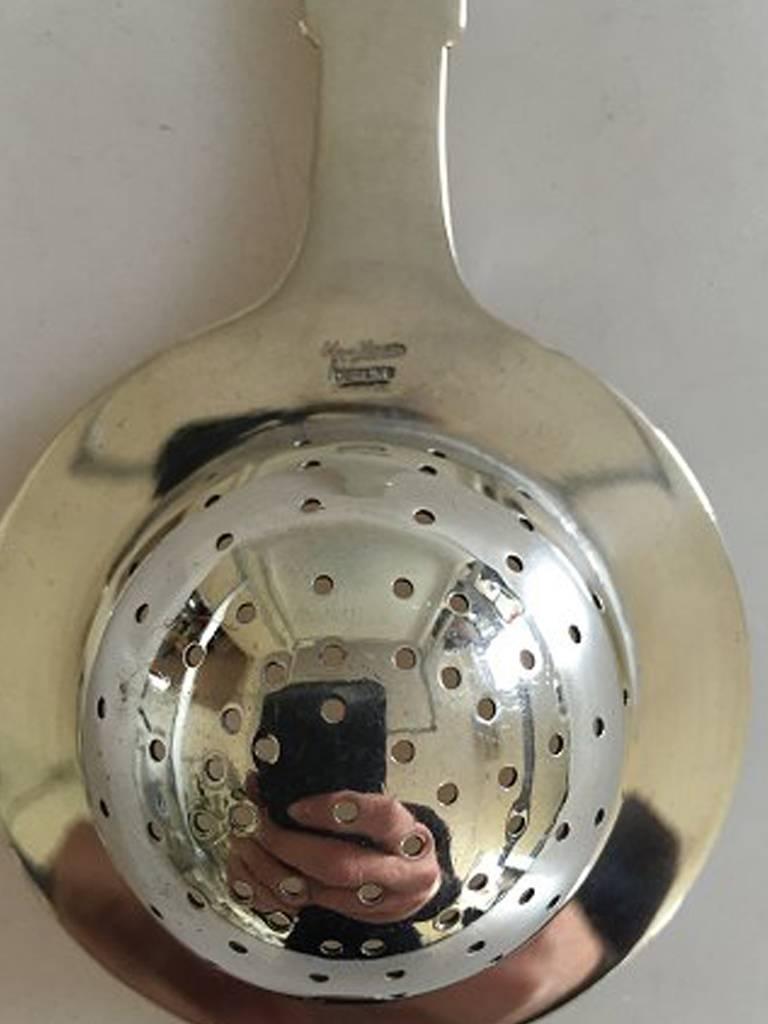 Hans Hansen Arvesølv Eight Sterling Silver Tea Strainer For Sale at ...