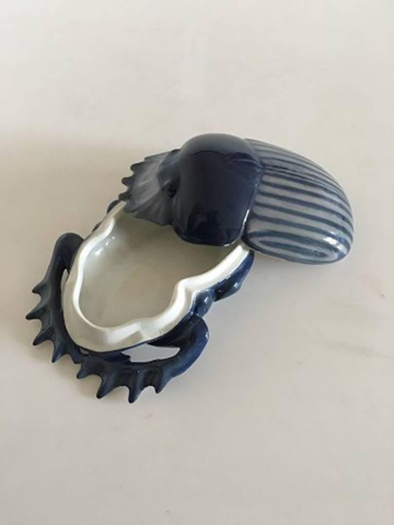 Royal Copenhagen Scarab Shaped Lidded Dish #31/16 For Sale at 1stDibs