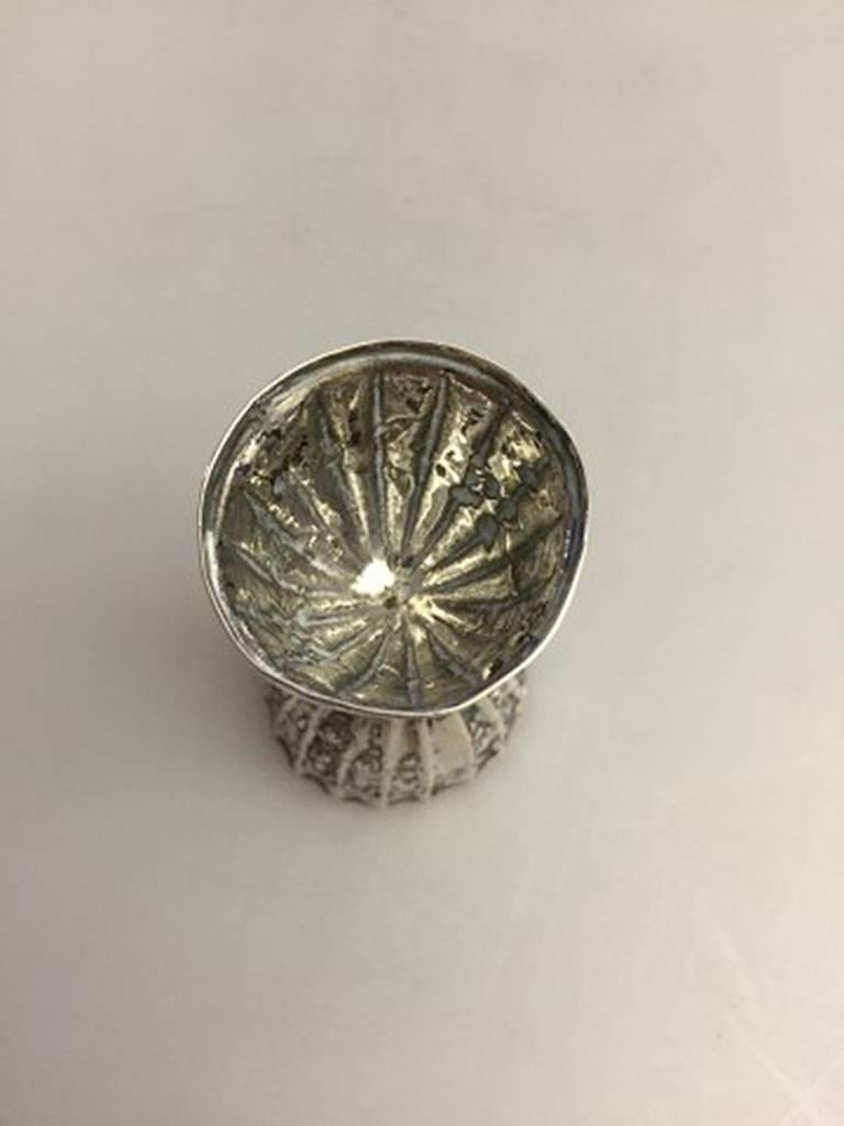 Sterling Silver Measuring Cup / Jigger Ornamented with Flowers at 1stDibs