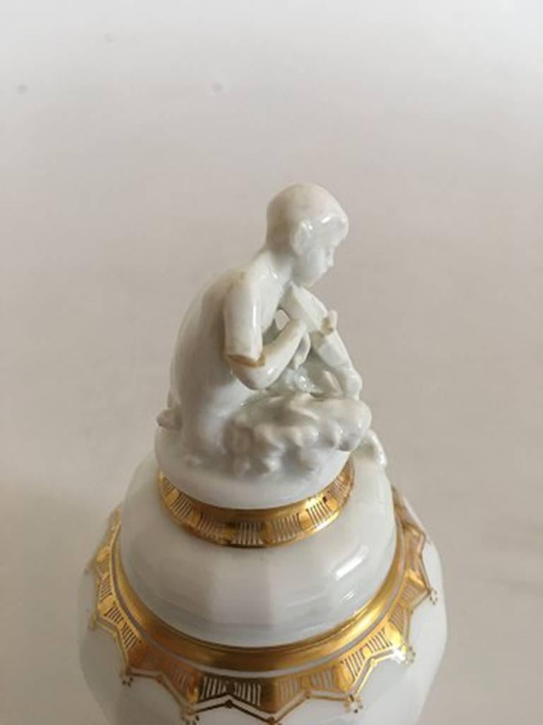 Bing and Grondahl Hans Tegner Lidded Vase with Faun #3172/1161 For Sale ...