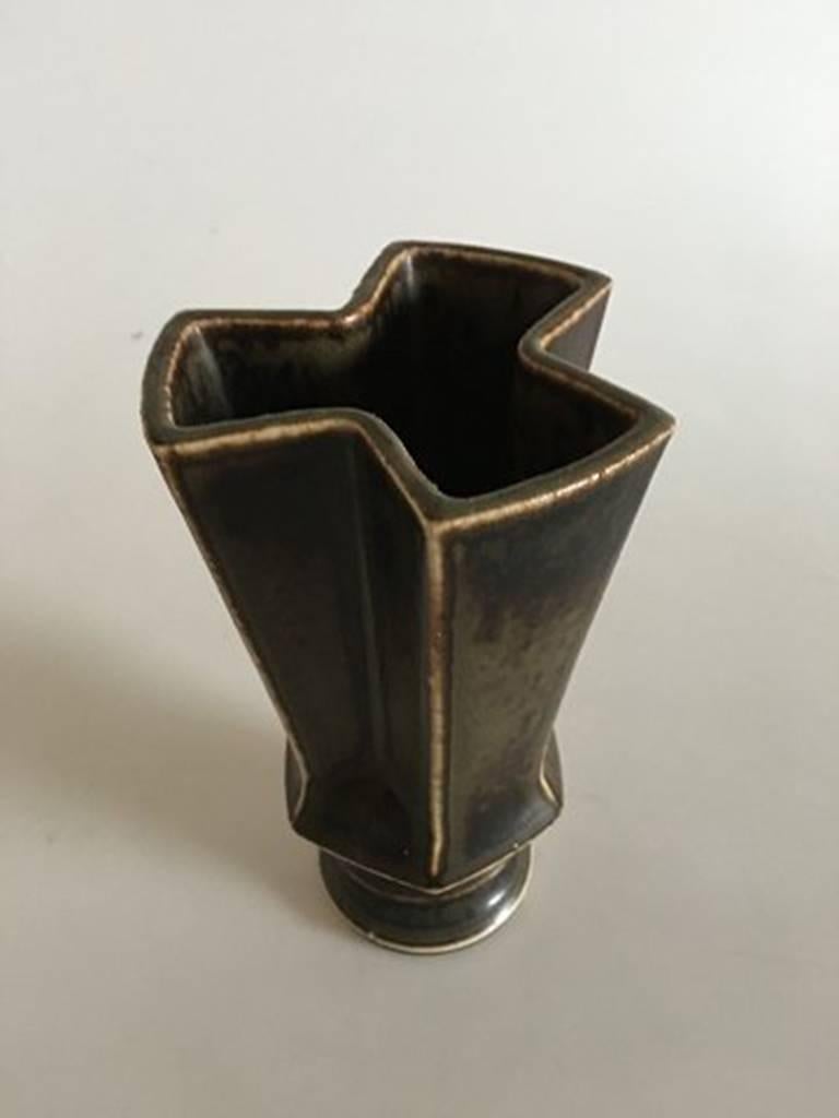 Bing and Grondahl Stoneware Vase #5818 by Lisa Enquist For Sale at 1stDibs