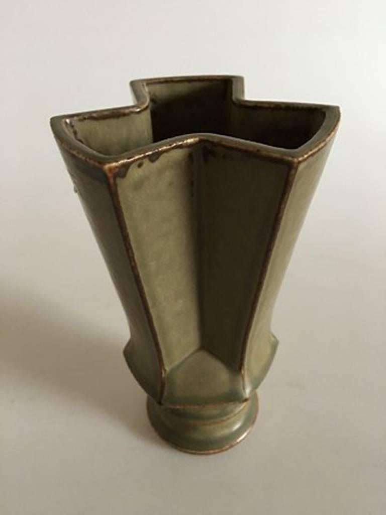 Bing and Grondahl Lisa Enquist Stoneware Vase #5818 at 1stDibs