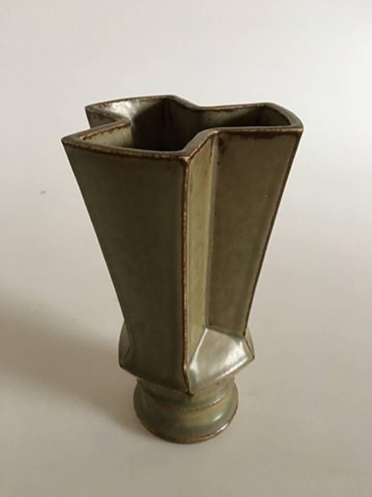 Bing and Grondahl Lisa Enquist Stoneware Vase #5818 at 1stDibs