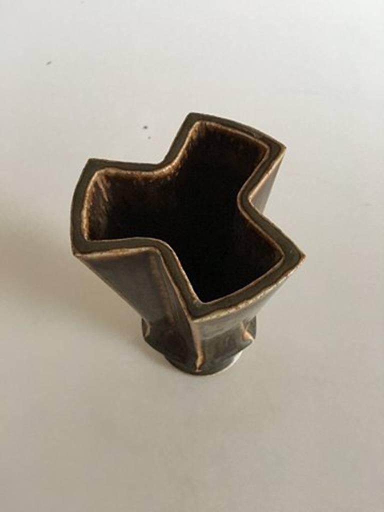 Bing and Grondahl Lisa Enquist Stoneware Vase #3 For Sale at 1stDibs
