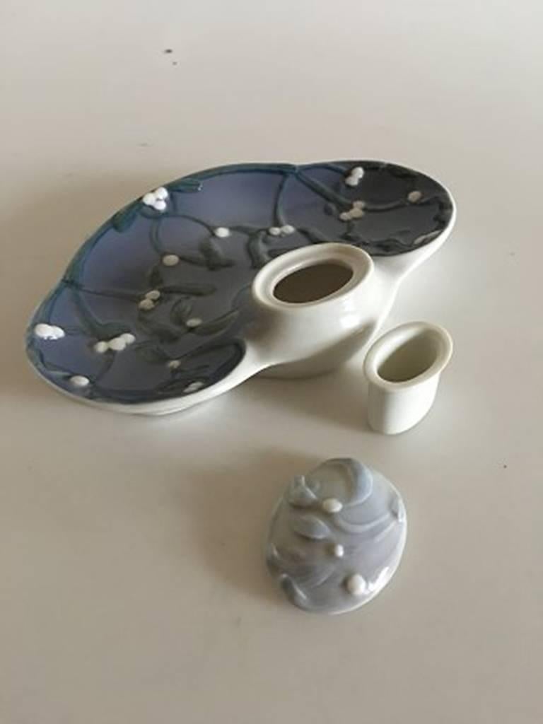 Bing and Grondahl Art Nouveau Inkwell with Lid and Insert For Sale at ...