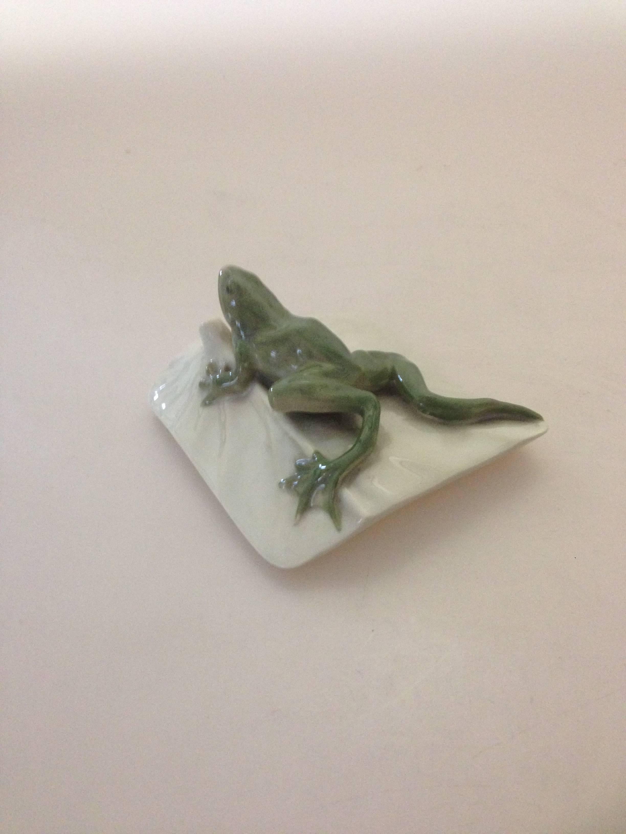 Royal Copenhagen Art Nouveau Frog Paperweight For Sale at 1stDibs