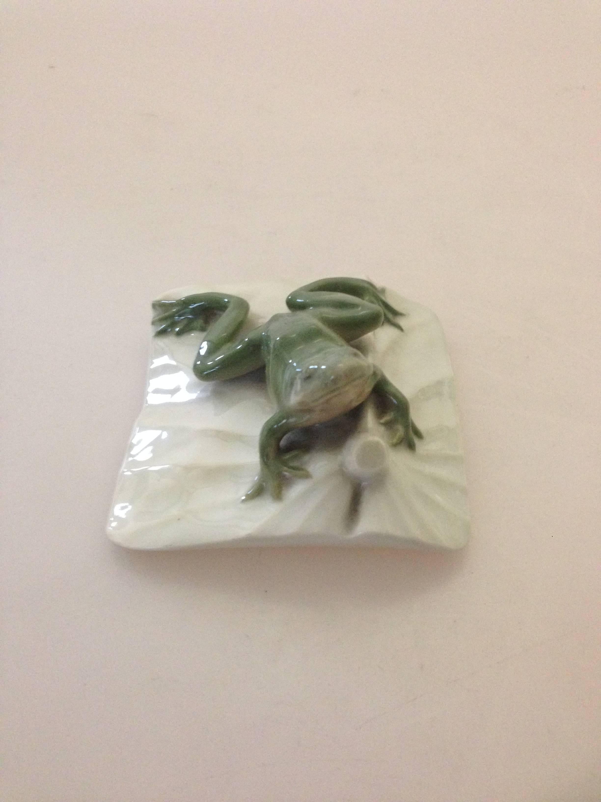 Royal Copenhagen Art Nouveau Frog Paperweight For Sale at 1stDibs