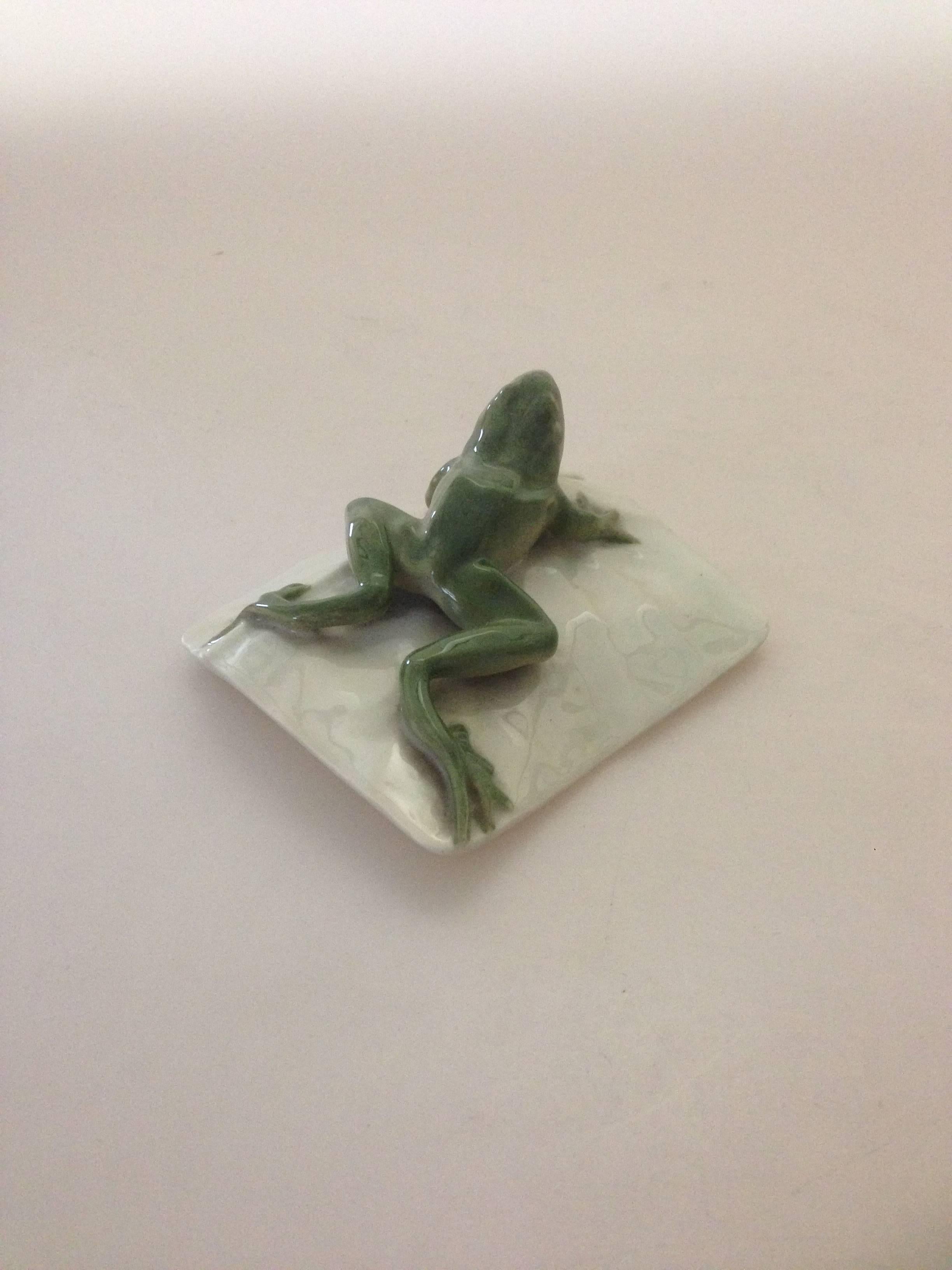 Royal Copenhagen Art Nouveau Frog Paperweight For Sale at 1stDibs