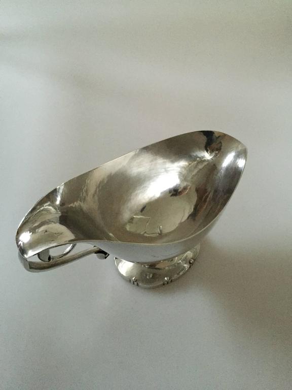 Georg Jensen Sterling Silver Sauce Boat For Sale at 1stDibs