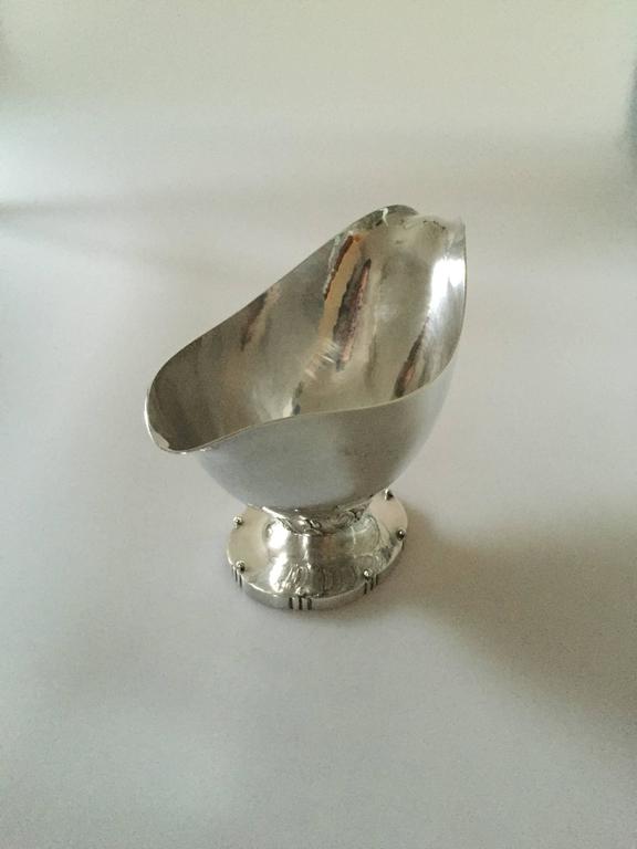 Georg Jensen Sterling Silver Sauce Boat For Sale at 1stDibs