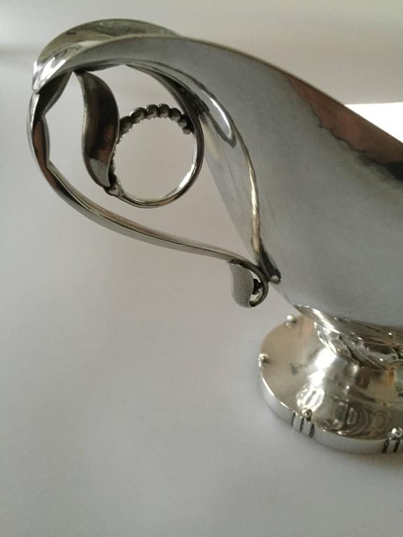 Georg Jensen Sterling Silver Sauce Boat For Sale at 1stDibs