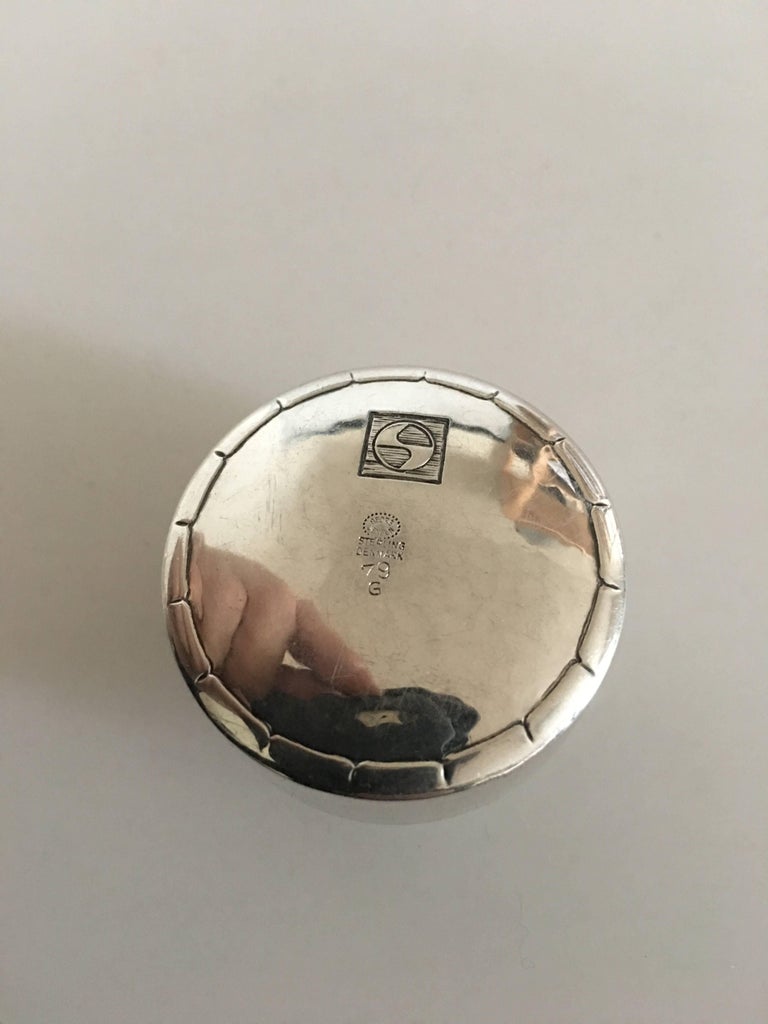 Georg Jensen Sterling Silver Pillbox No. 79G at 1stDibs | georg jensen ...