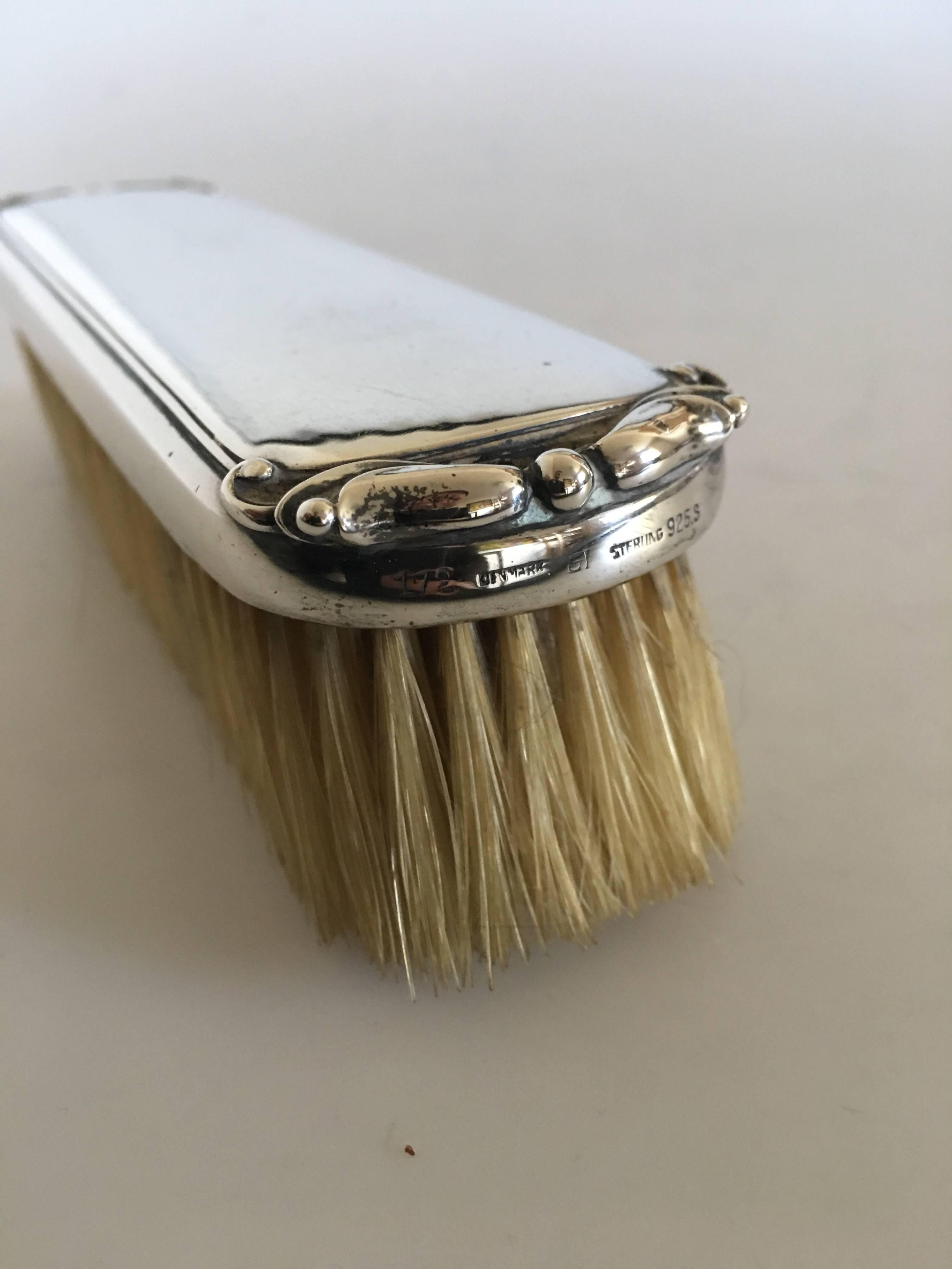 Georg Jensen Brush No. 172 with Sterling Silver Handle For Sale at 1stDibs