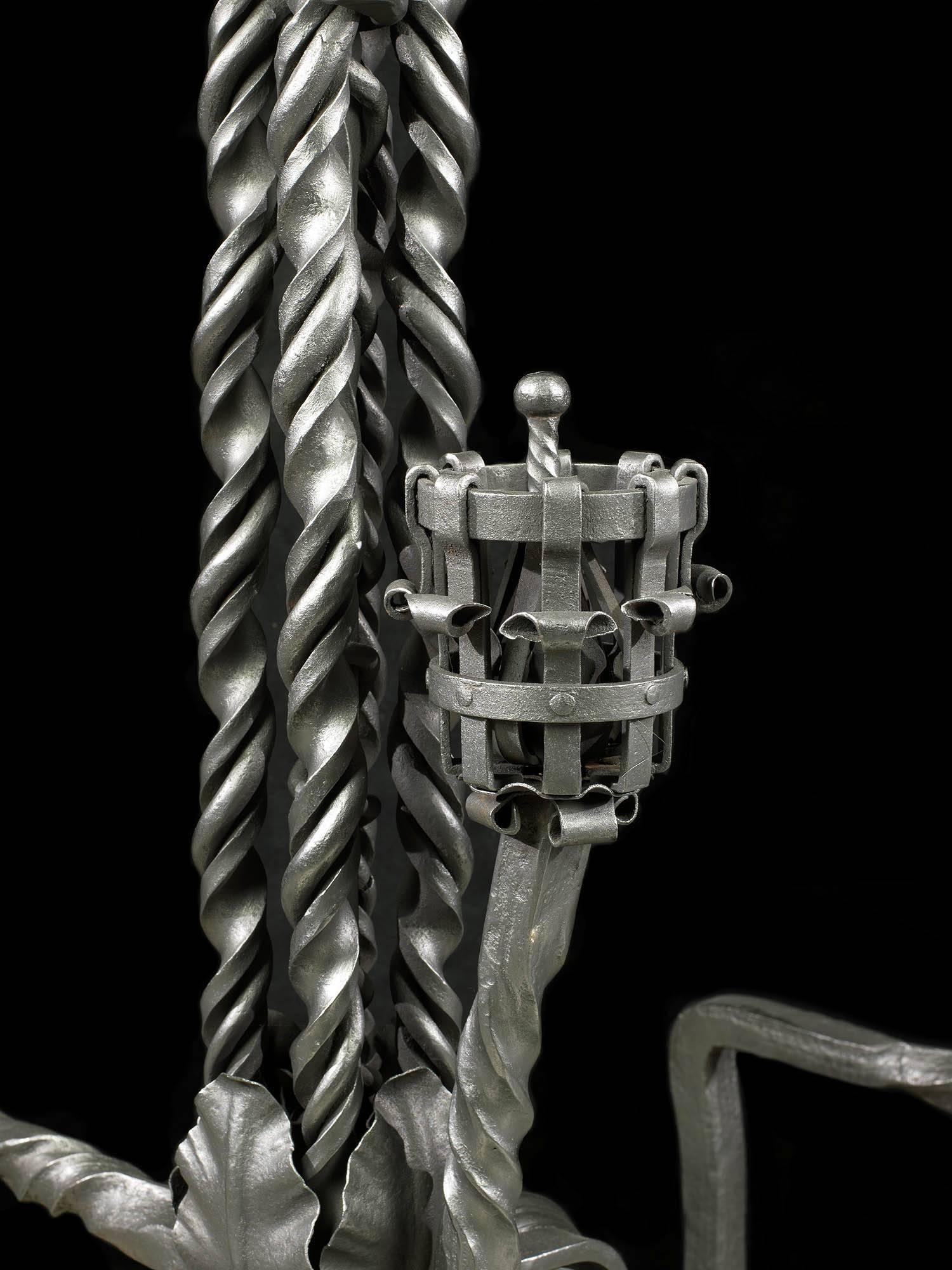 Pair of French Gothic Revival Wrought Iron Antique Andirons at 1stDibs ...