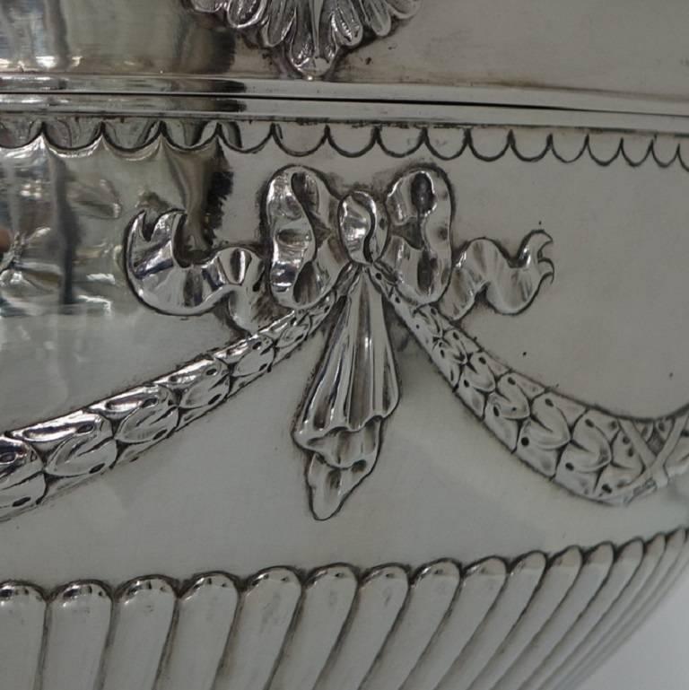 Victorian Antique Silver 19th Century Monteith/Rose Bowl Aldwinkle and ...