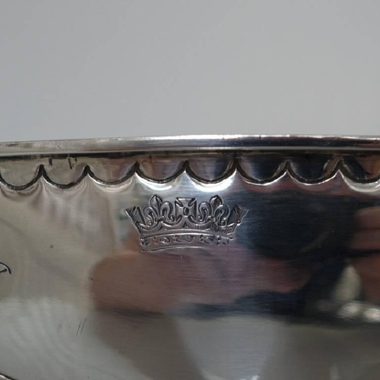 Victorian Antique Silver 19th Century Monteith/Rose Bowl Aldwinkle and ...