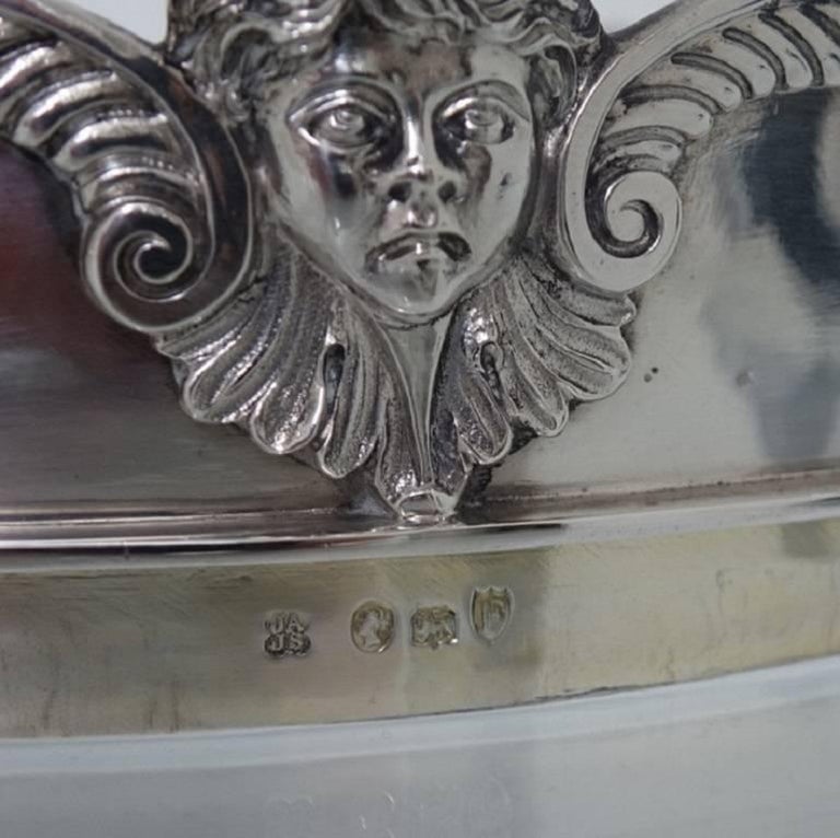 Victorian Antique Silver 19th Century Monteith/Rose Bowl Aldwinkle and ...