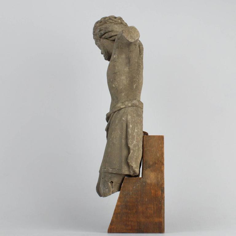 Antique Medieval Style Limestone Carving or Sculpture of Christ for a ...
