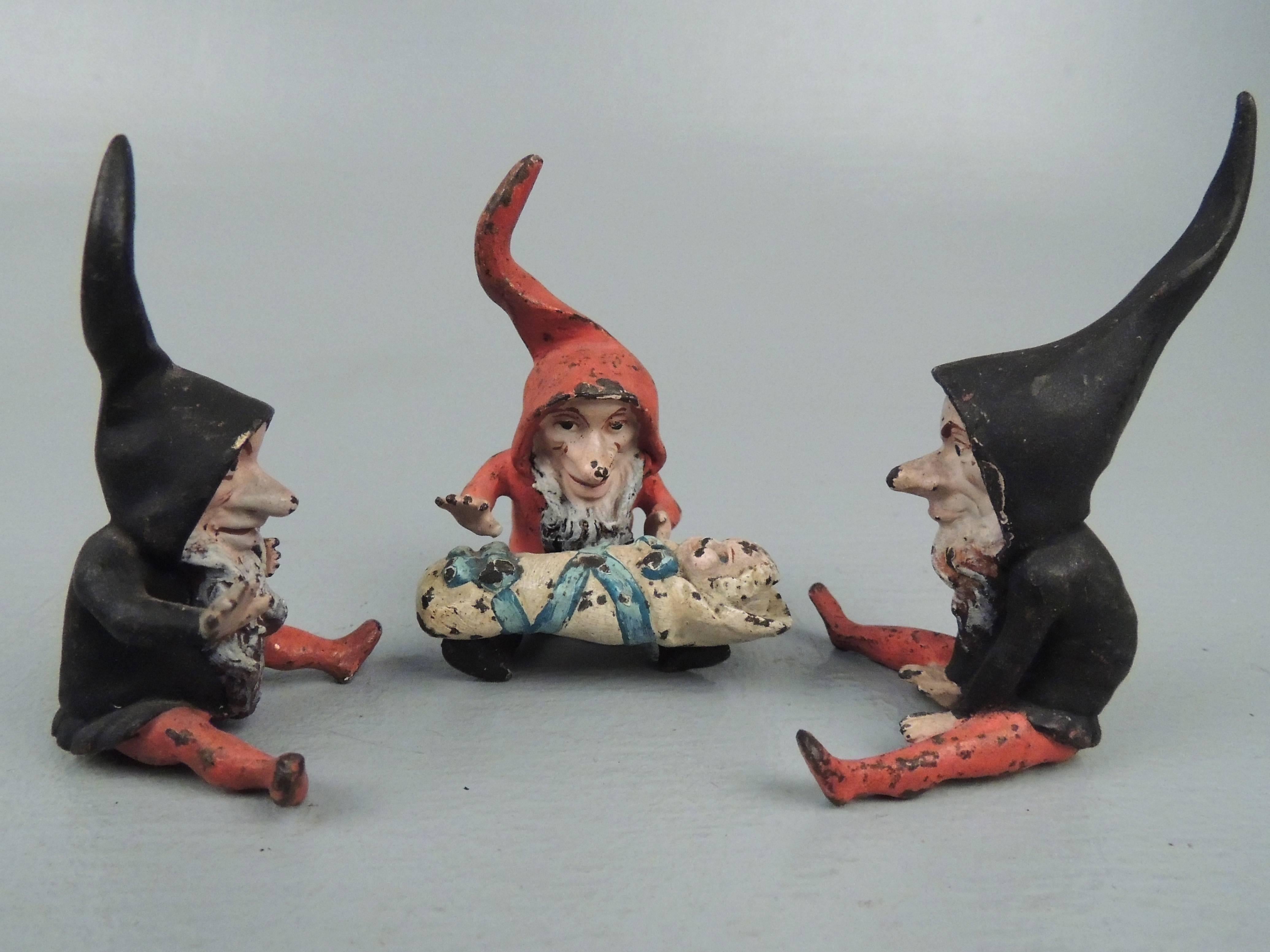 Set of Cold Painted Antique "Snow White and the Seven Dwarves" Vienna ...