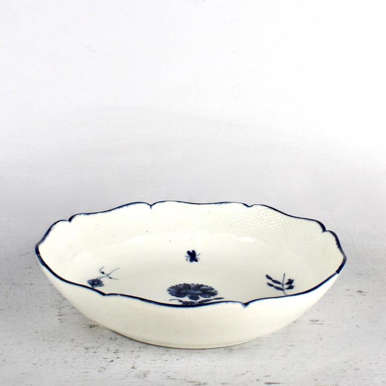 18th Century Chantilly Soft Paste Blue and White Porcelain Bowl at 1stDibs