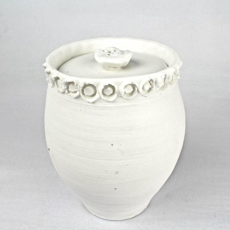 Large Rare Light Gatherer Covered Porcelain Jar by Rudolf "Rudy ...