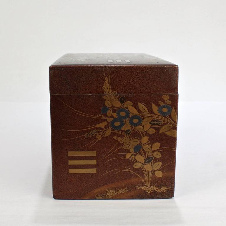 Fine Japanese Meiji Period Nahiji Lacquered Dresser Box at 1stDibs ...