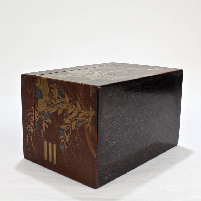Fine Japanese Meiji Period Nahiji Lacquered Dresser Box at 1stDibs ...