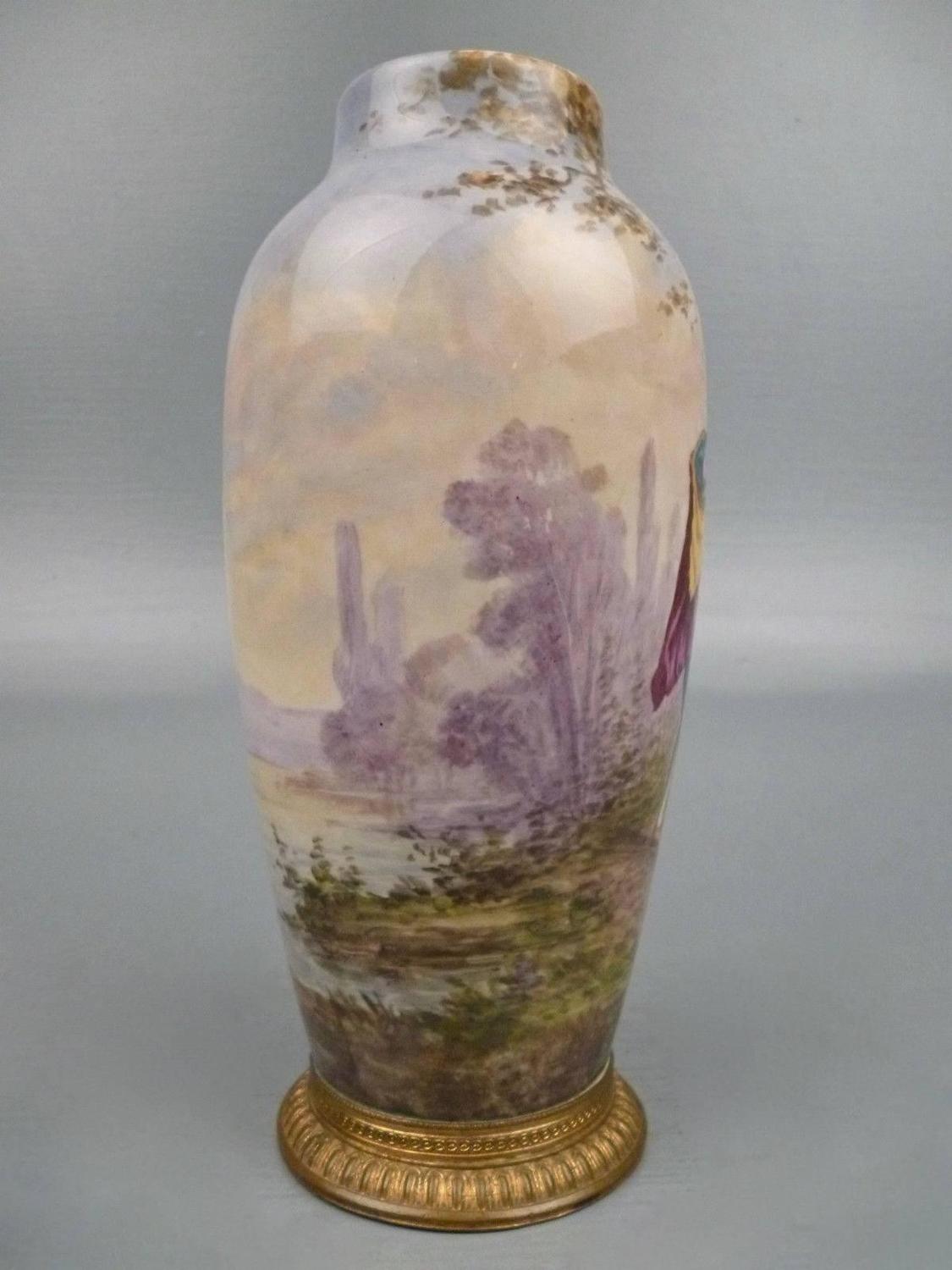 MP Sèvres Pottery Bronze-Mounted Vase with a Hand-Painted Figure For ...