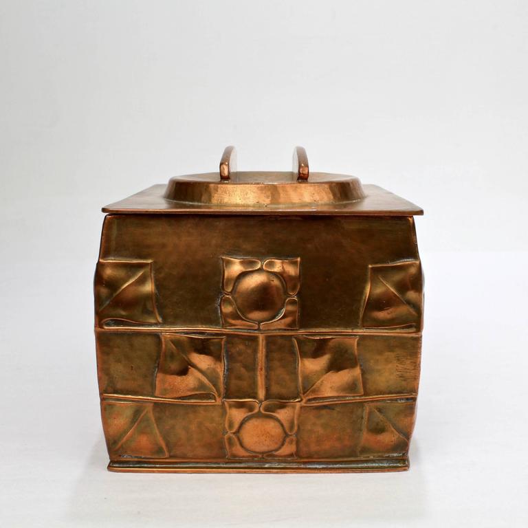 Art Nouveau Archibald Knox Design Copper Humidor by Jenning Brothers at ...